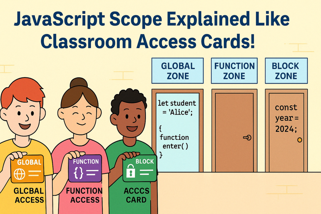JavaScript Scope Explained Like Classroom Access Cards! - sproutstotrees